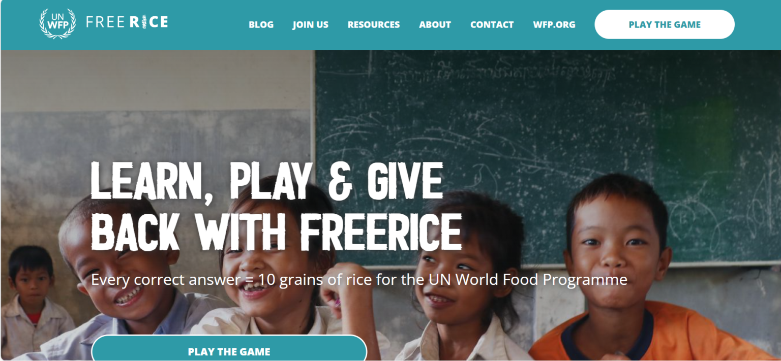 「FREERICE」という、英語を学びながらにして寄付もできるサイトを紹介 | おりーぶろぐ